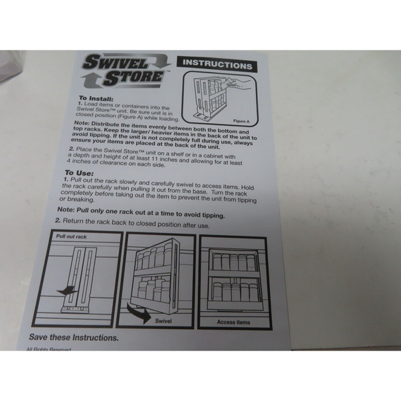 As Seen On TV | Kitchen | Swivel Store Organizer Spice Rack Storage ...
